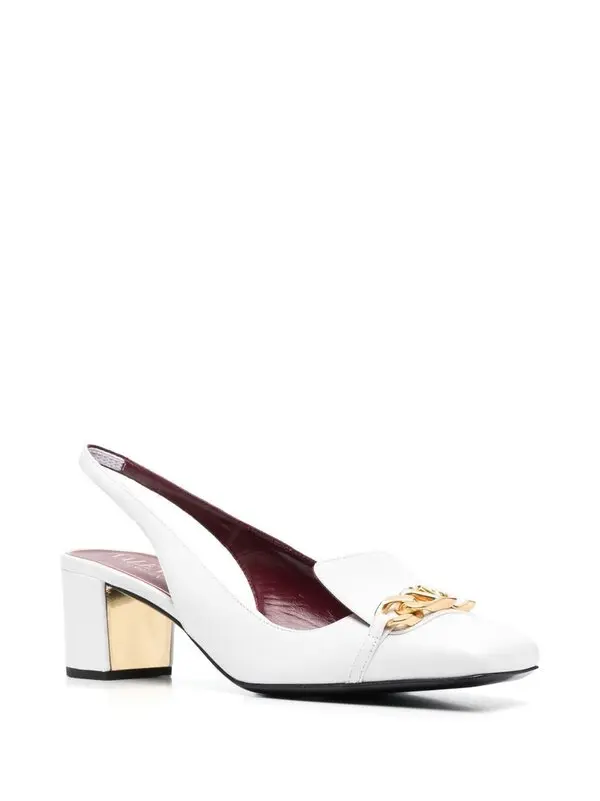 Valentino Garavani Vlogo Chain 50mm Slingback Pumps