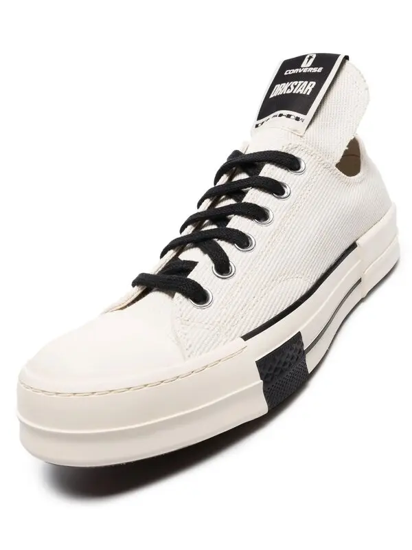 CONVERSE X Rick Owens Drkshdw Drkstar Ox Sneakers - White