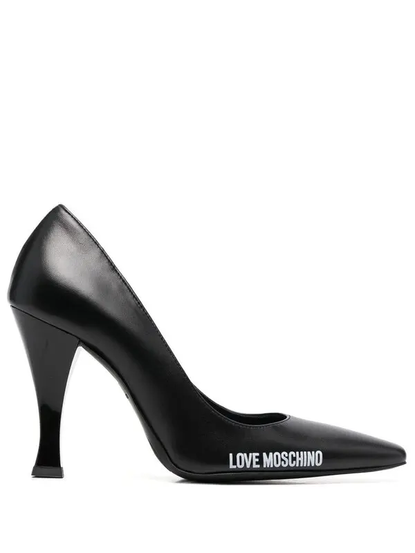 Moschino Logo-print 100mm Pumps