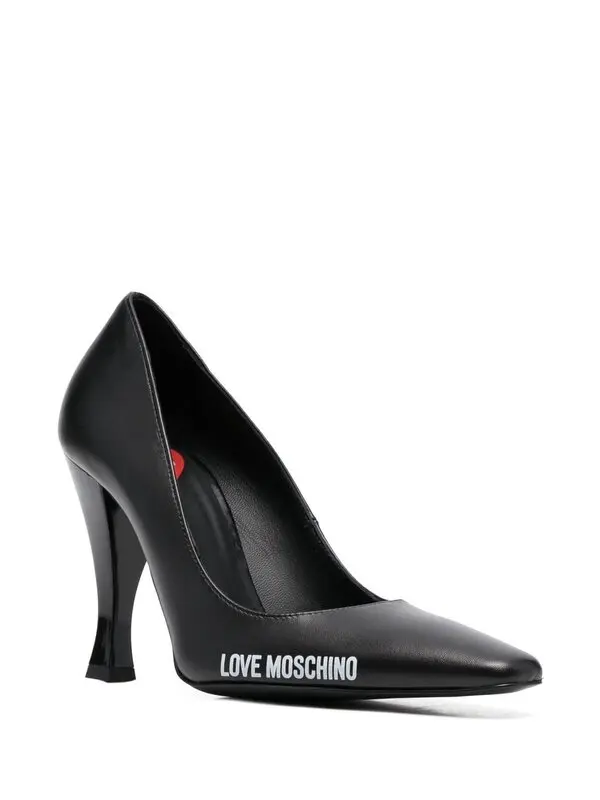 Moschino Logo-print 100mm Pumps