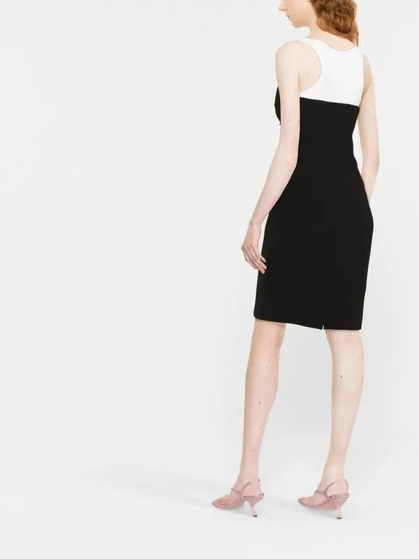 Moschino Button-detail Strapless Mini Dress