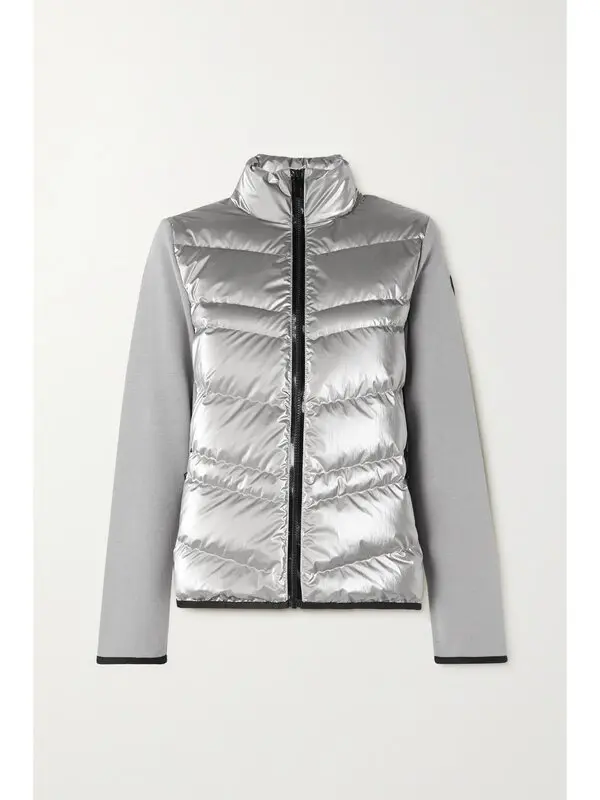 Moncler Paneled Wool-blend And Quilted Shell Down Jacket