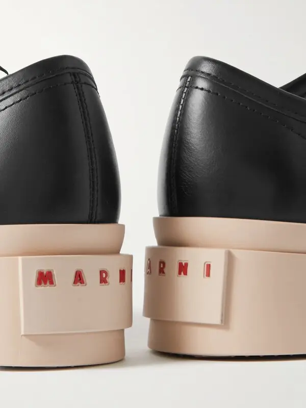 Marni Pablo Leather Platform Sneakers