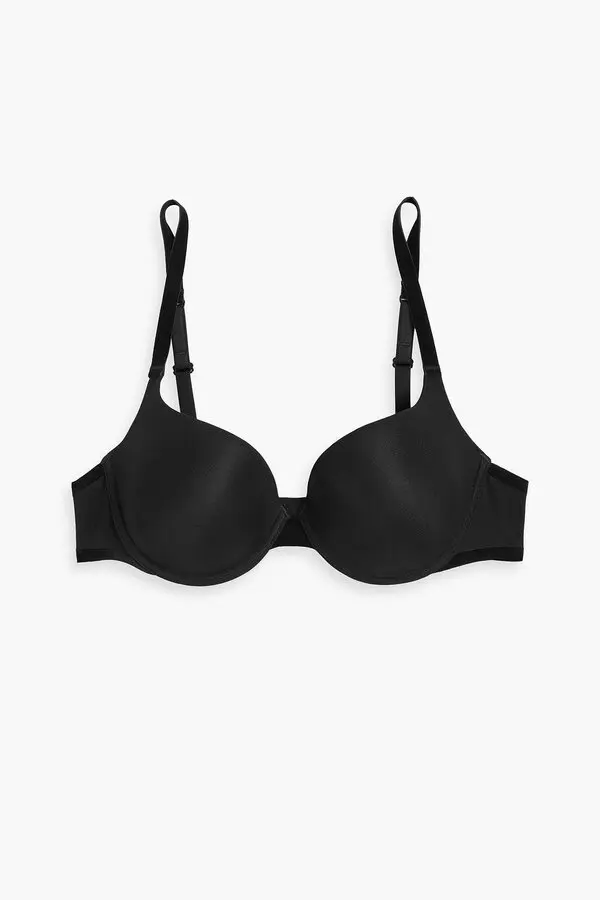 Wolford Stretchtulle Underwired Pushup Bra - Black