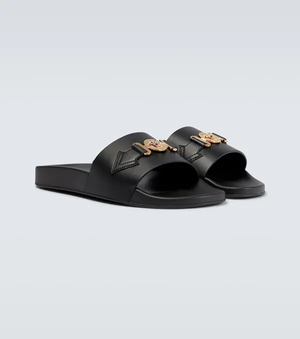 Versace Medusa Leather Slides