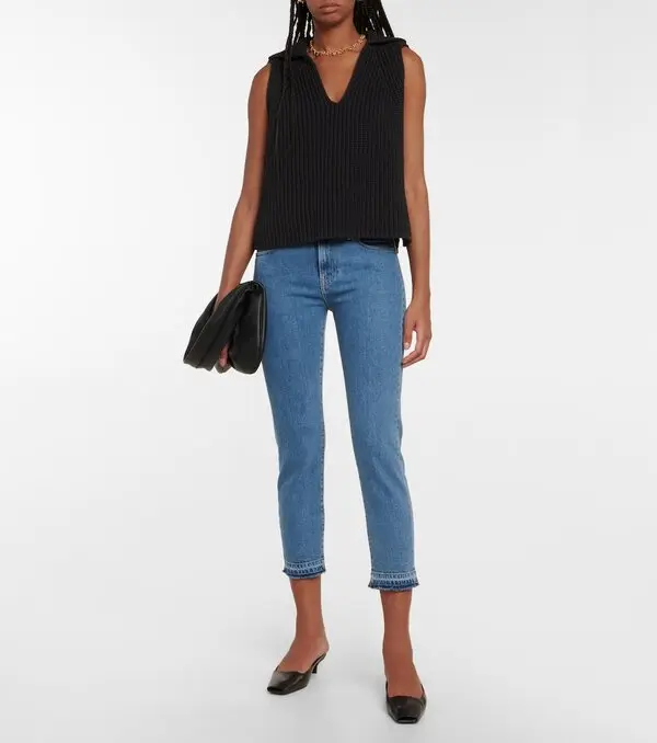 3x1 Mid-rise Slim Cropped Jeans