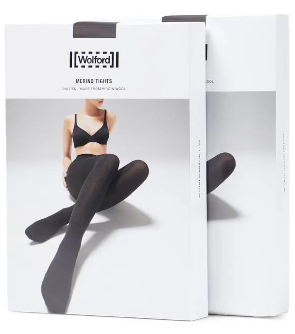 Wolford Set Of 2 Merino Tights - Black
