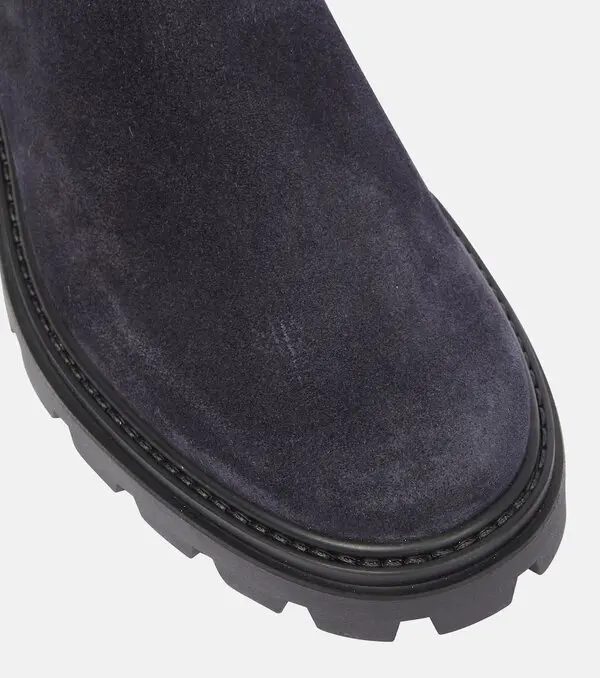 TOD'S Suede Chelsea Boots - Blue