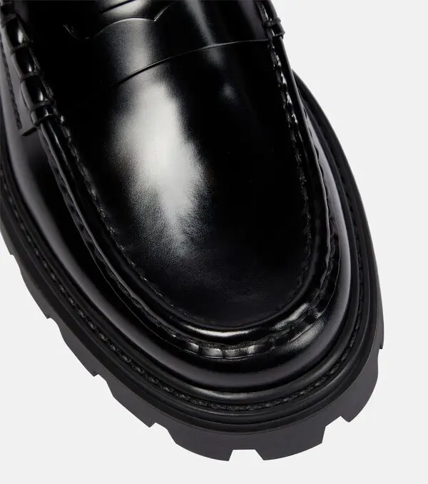 TOD'S Leather Loafers - Black