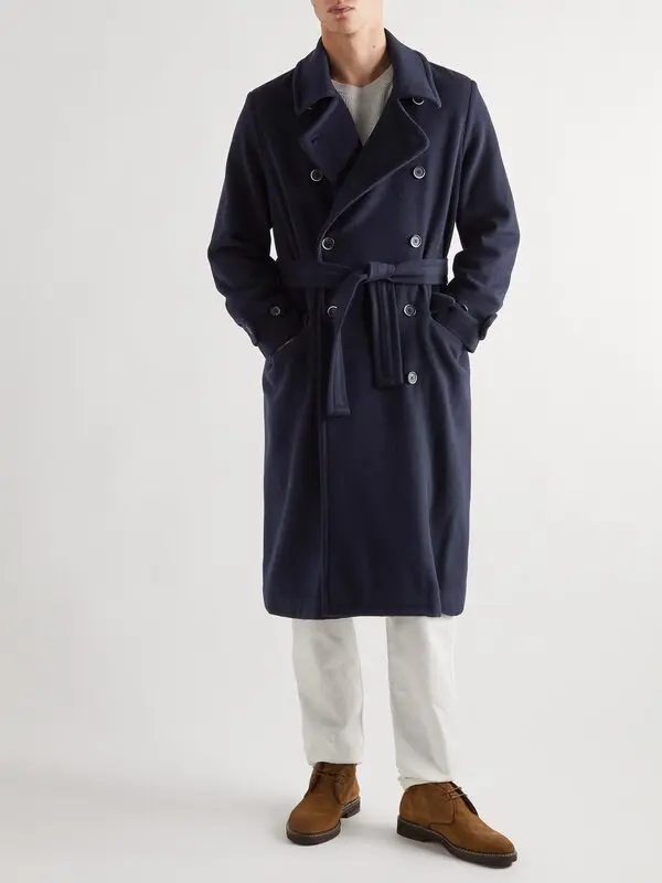 Barena Venezia Leuter Double-breasted Wool-blend Overcoat