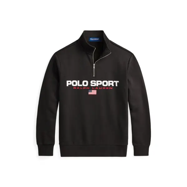 Ralph Lauren Polo Sport Fleece Quarter-zip Sweatshirt - Black Boot