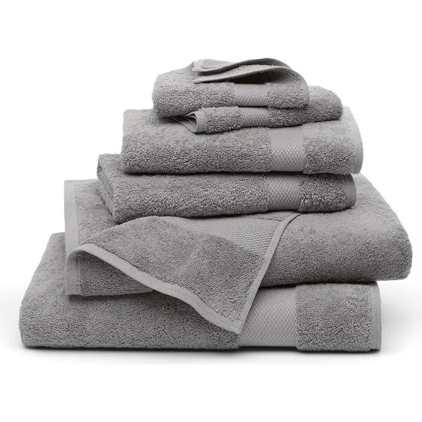 BOLL & BRANCH Plush 6-piece Organic Cotton Set - Stone