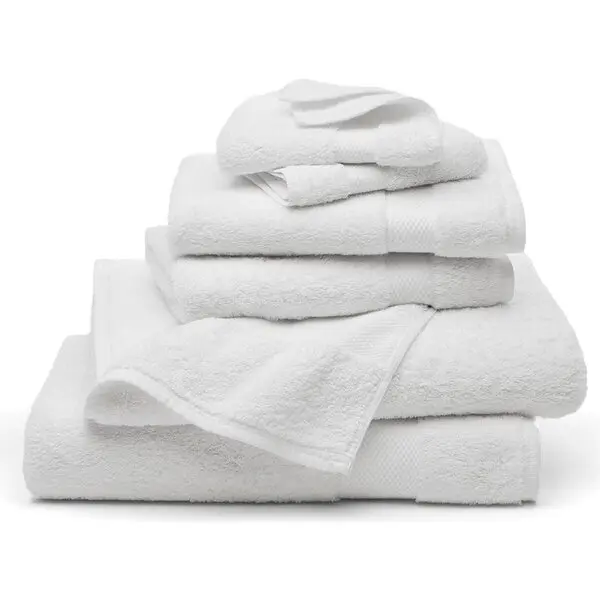 BOLL & BRANCH Plush 6-piece Organic Cotton Set - White