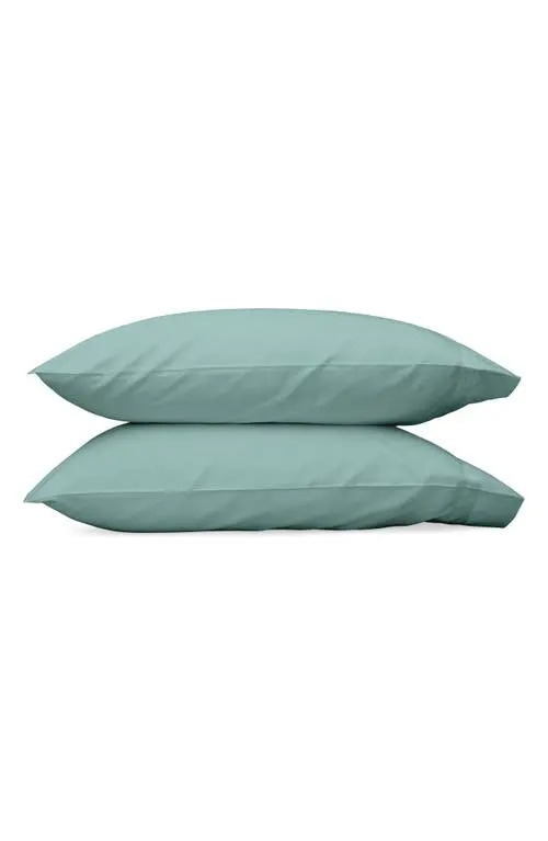 MATOUK Nocturne Set Of 2 Pillowcases - Aquamarine