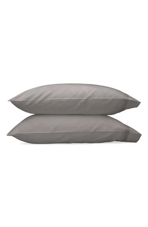 MATOUK Nocturne Set Of 2 Pillowcases - Platinum