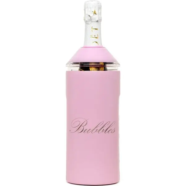 VINGLACE Bubbles Wine & Champagne Chiller - Pink