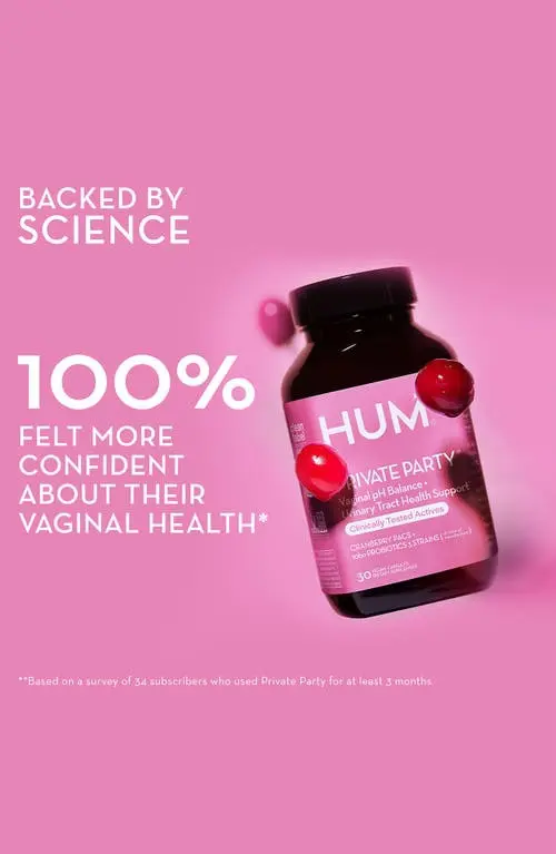 HUM Private Party™ Probiotic For Vaginal Health + Urinary Tract Health Supplement