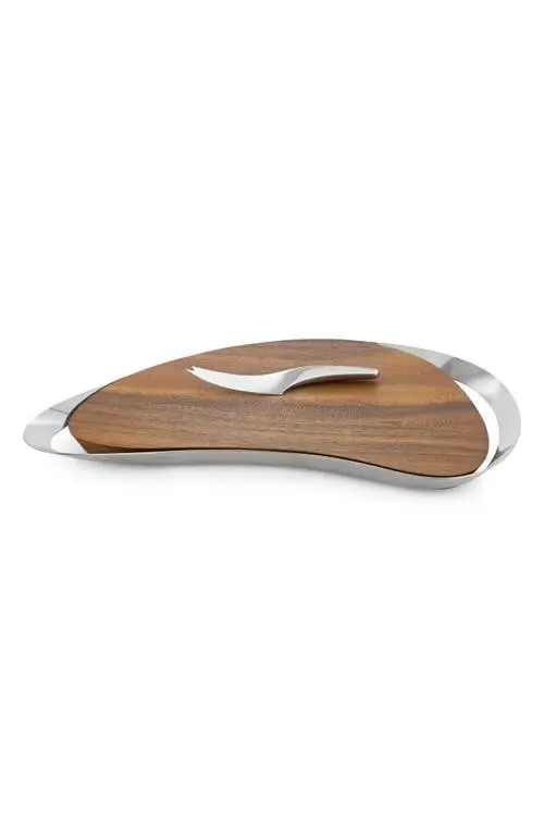 NAMBE Pulse Cheese Board & Knife - Brown