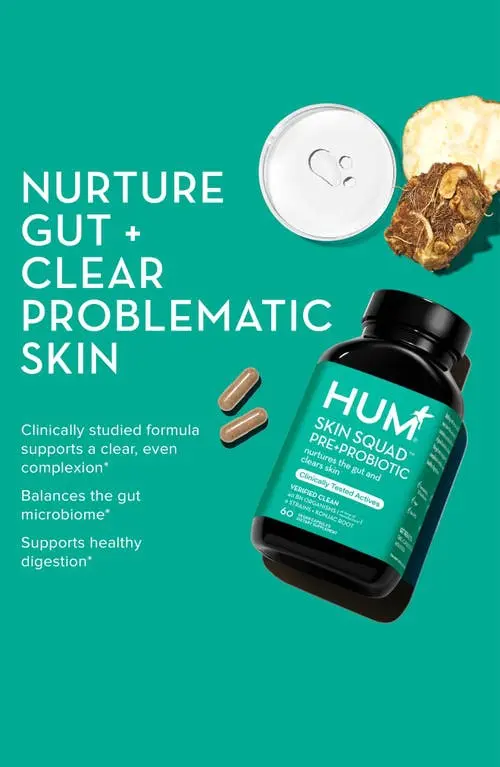 HUM Skin Squad™ Pre+probiotic Dietary Supplement - No Color