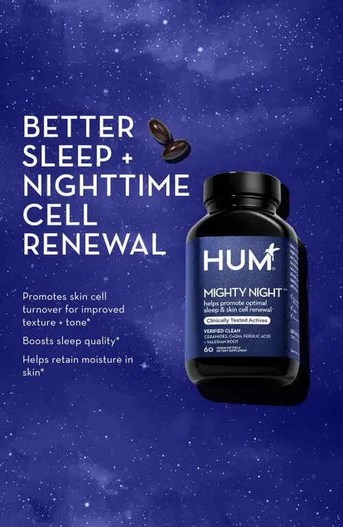 HUM Mighty Night™ Overnight Renewal Supplement With Ceramides