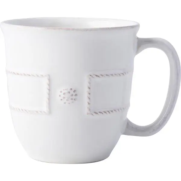 JULISKA Berry & Thread French Panel Mug - Whitewash