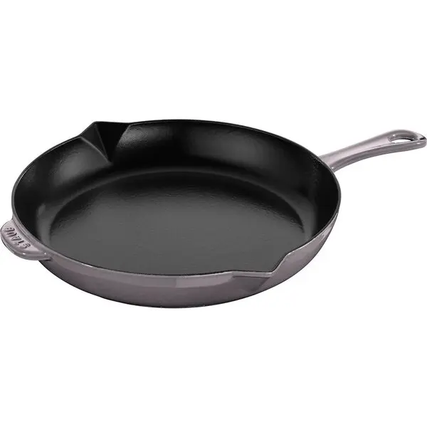 STAUB 12-inch Enameled Cast Iron Fry Pan - Graphite