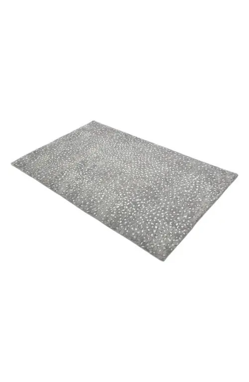 SOLO RUGS Arash Handmade Wool Blend Area Rug - Gray