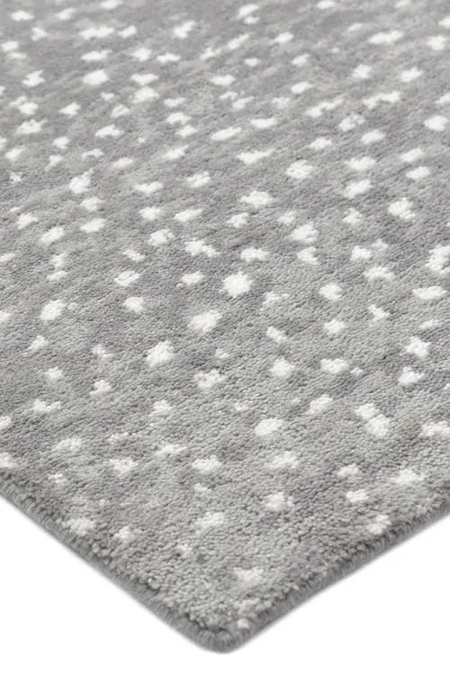 SOLO RUGS Arash Handmade Wool Blend Area Rug - Gray