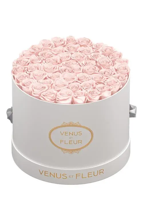 Venus Et Fleur Classic Large Round Eternity Roses - Blush