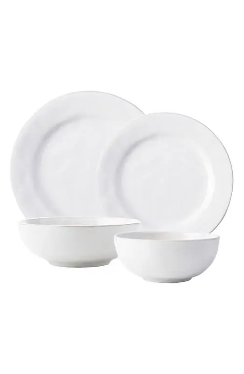 JULISKA Puro 4-piece Table Setting - Whitewash