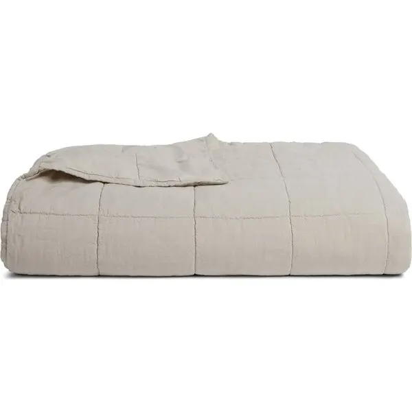 PARACHUTE Linen Box Quilt - Bone
