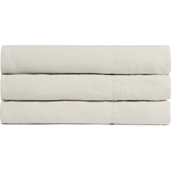 PARACHUTE Linen Flat Sheet - Bone