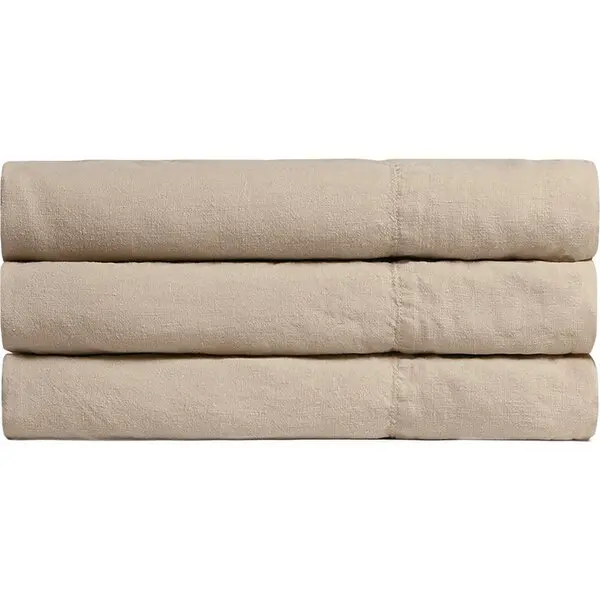 PARACHUTE Linen Flat Sheet - Bone