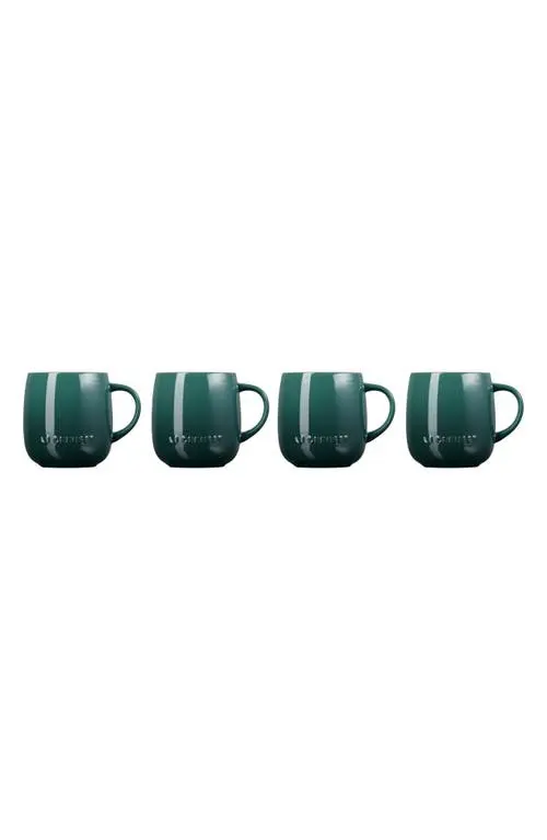 LE CREUSET Set Of Four 14-ounce Stoneware Mugs - Artichaut