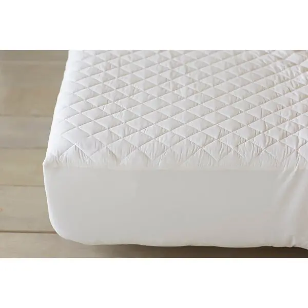 COYUCHI Organic Cotton Mattress Pad - White