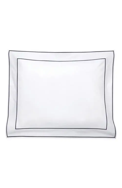 MATOUK Ansonia Pillow Sham - White/navy