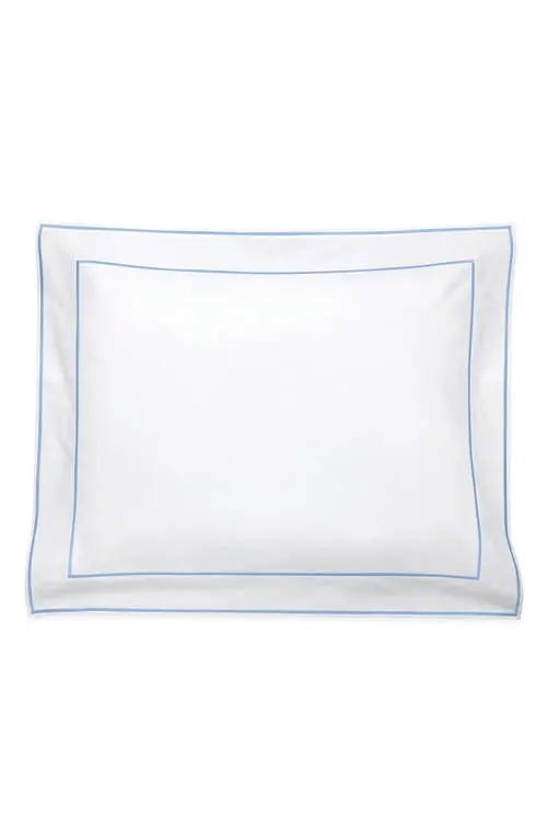 MATOUK Ansonia Pillow Sham - White/ocean
