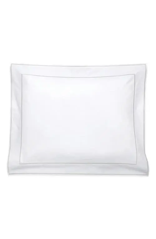 MATOUK Ansonia Pillow Sham - White/sterling