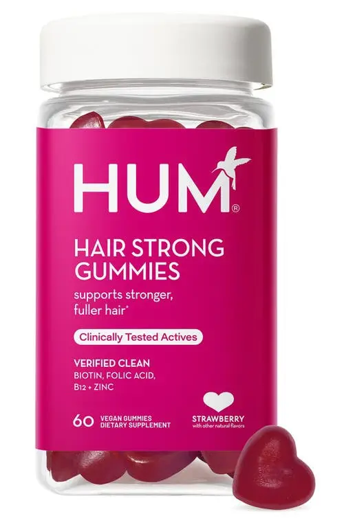 HUM Hair Strong Gummies For Stronger And Fuller Hair - No Color