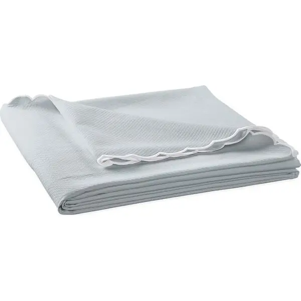 MATOUK Diamond Piqué Coverlet - Pool