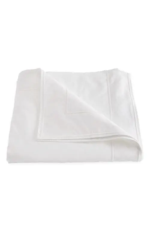 MATOUK Ansonia Cotton Percale Duvet Cover - White/white
