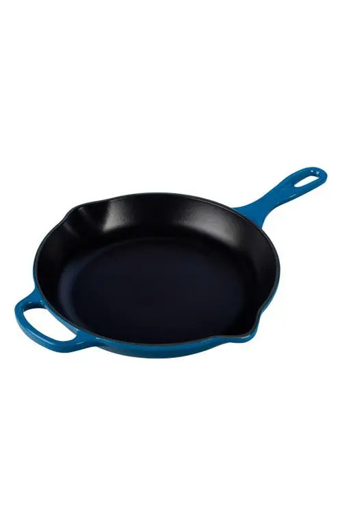 LE CREUSET Signature Handle 10 1/4 Inch Enamel Cast Iron Skillet - Marseille
