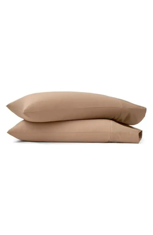 BOLL & BRANCH Set Of 2 Signature Hemmed Pillowcases - Camel