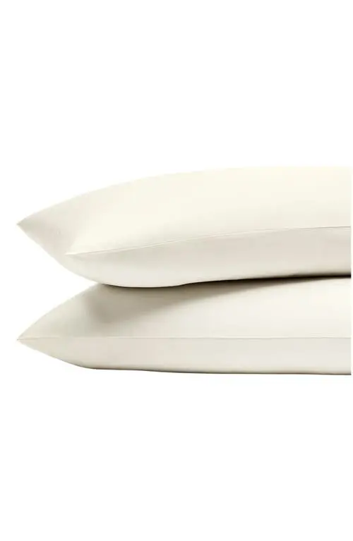 BOLL & BRANCH Set Of 2 Signature Hemmed Pillowcases - Cream