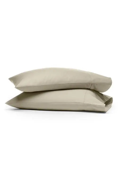 BOLL & BRANCH Set Of 2 Signature Hemmed Pillowcases - Oak