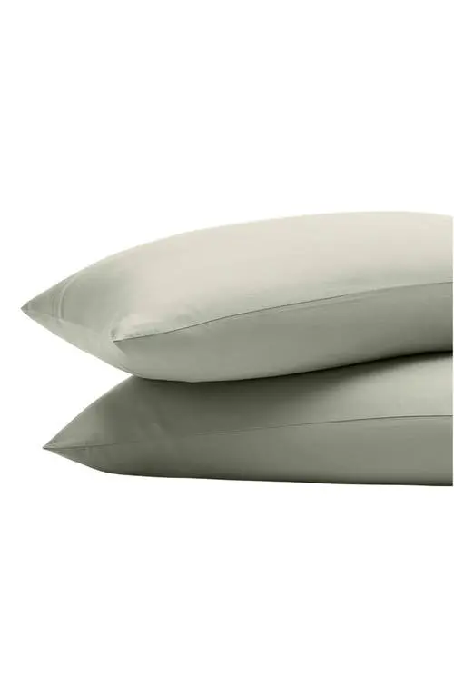 BOLL & BRANCH Set Of 2 Signature Hemmed Pillowcases - Sageleaf