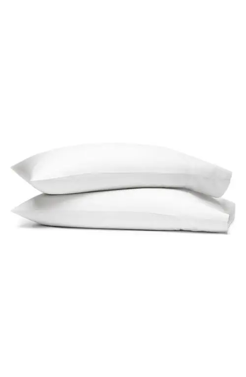 BOLL & BRANCH Set Of 2 Signature Hemmed Pillowcases - White