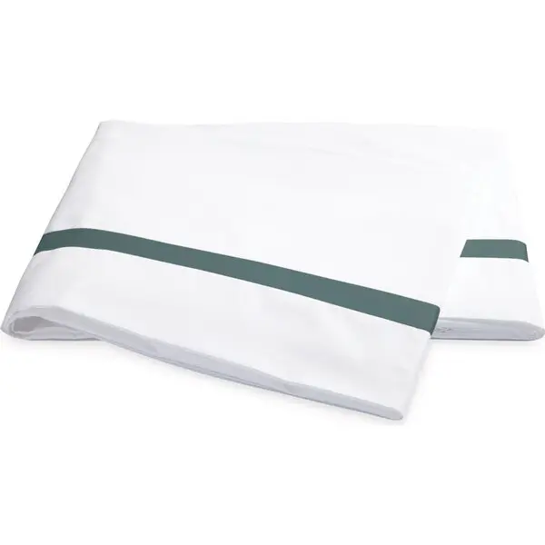 MATOUK Lowell 600 Thread Count Flat Sheet - Deep Jade