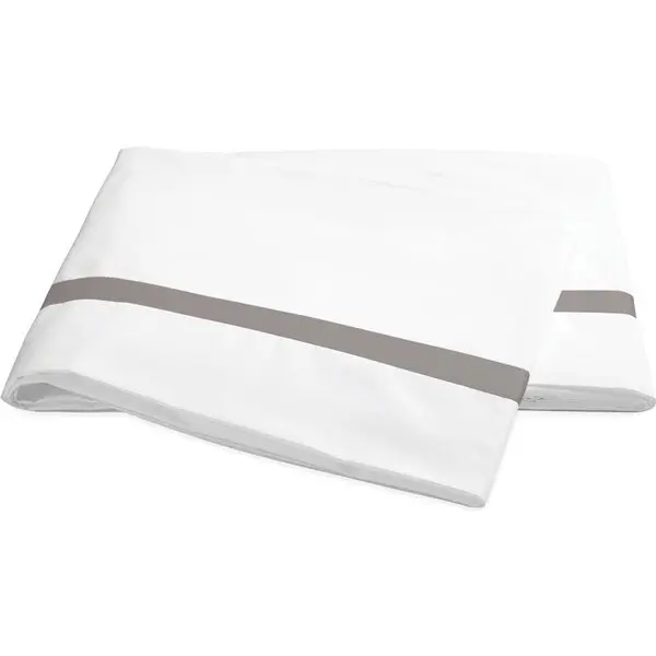 MATOUK Lowell 600 Thread Count Flat Sheet - White