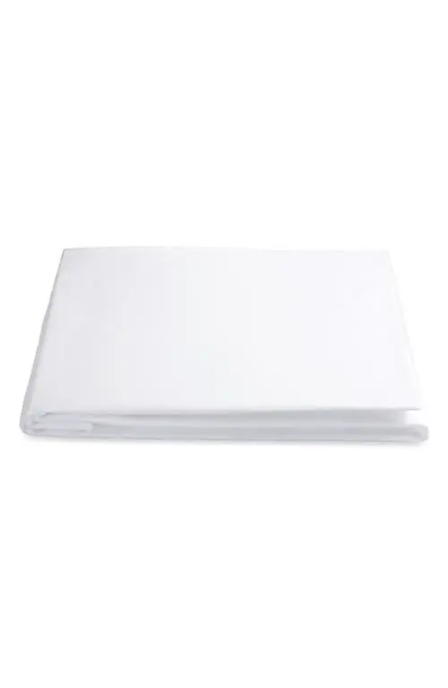 MATOUK Sierra Hemstitch Fitted Sheet - White
